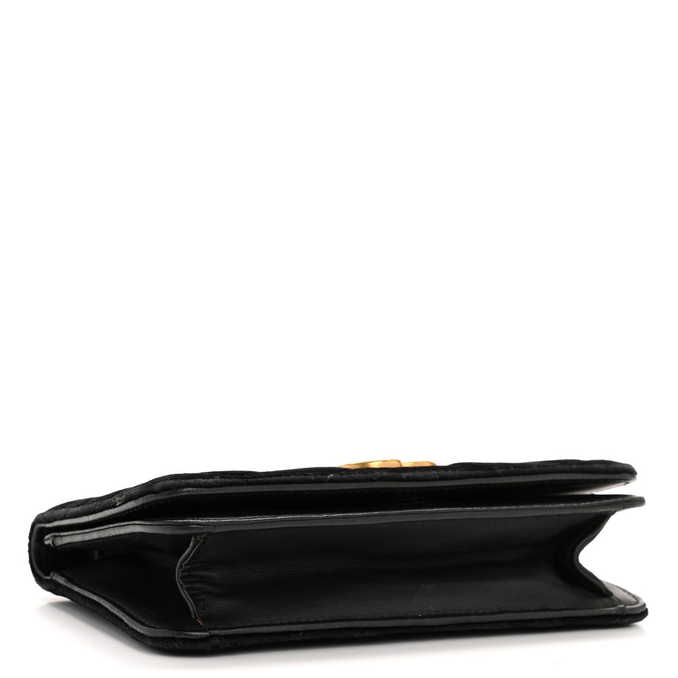 Gucci Velvet Matelasse GG Marmont Mini Bag Black 1794010 – FASHIONPHILE