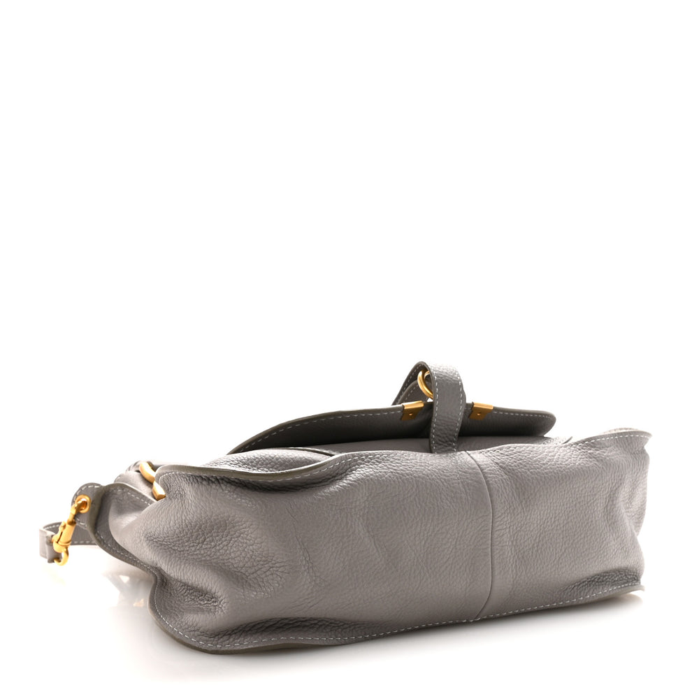 Chloe Calfskin Medium Marcie Satchel Cashmere Grey 1870489 – FASHIONPHILE