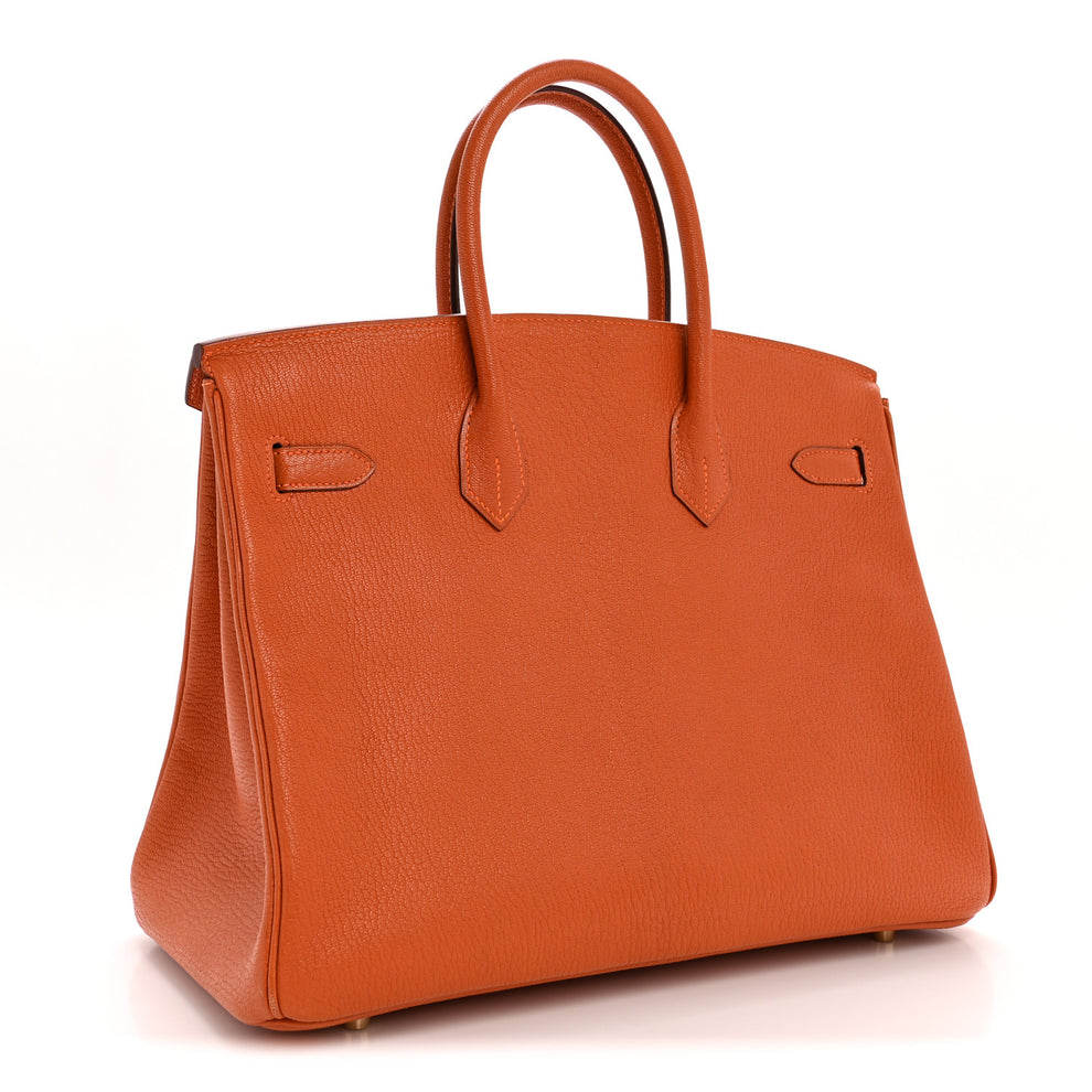 Hermes Chevre de Coromandel Birkin 35 Potiron 1796649 – FASHIONPHILE