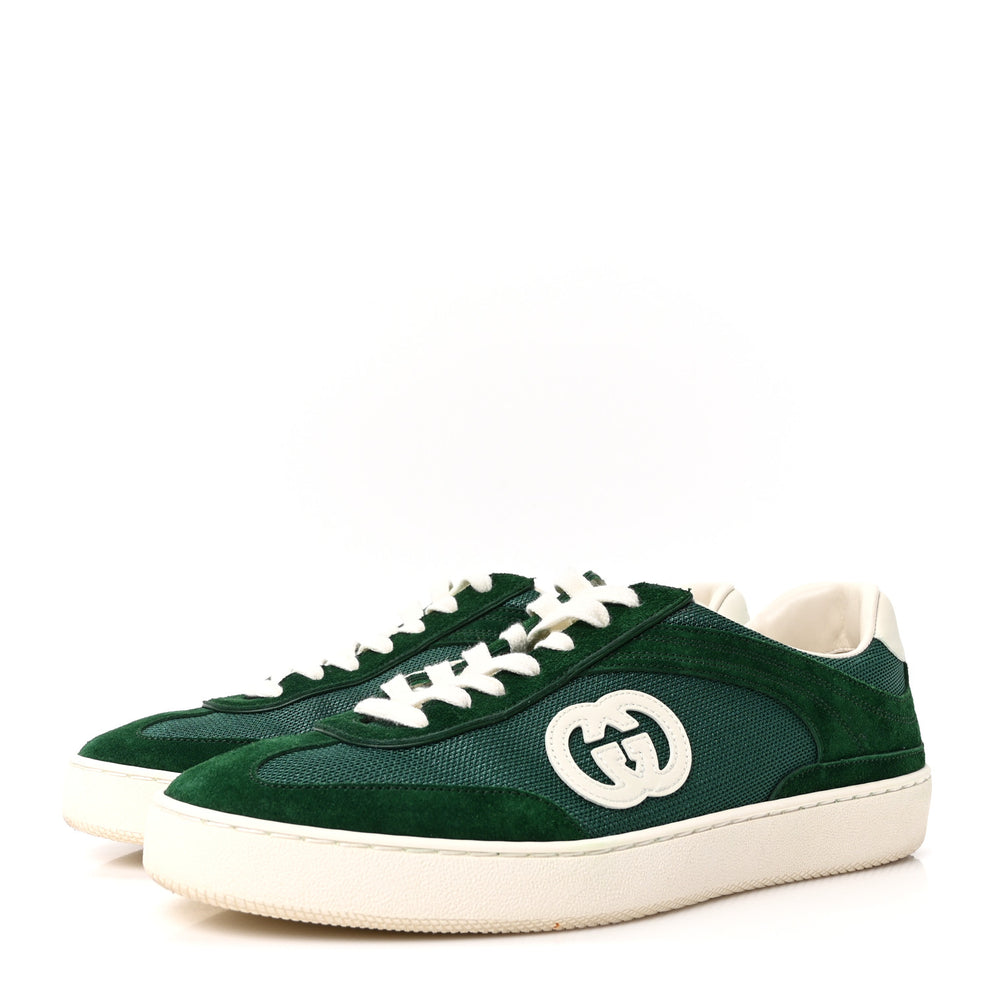 Gucci Suede Nylon Mens G75 Sneaker 9 Green 1784867 – FASHIONPHILE