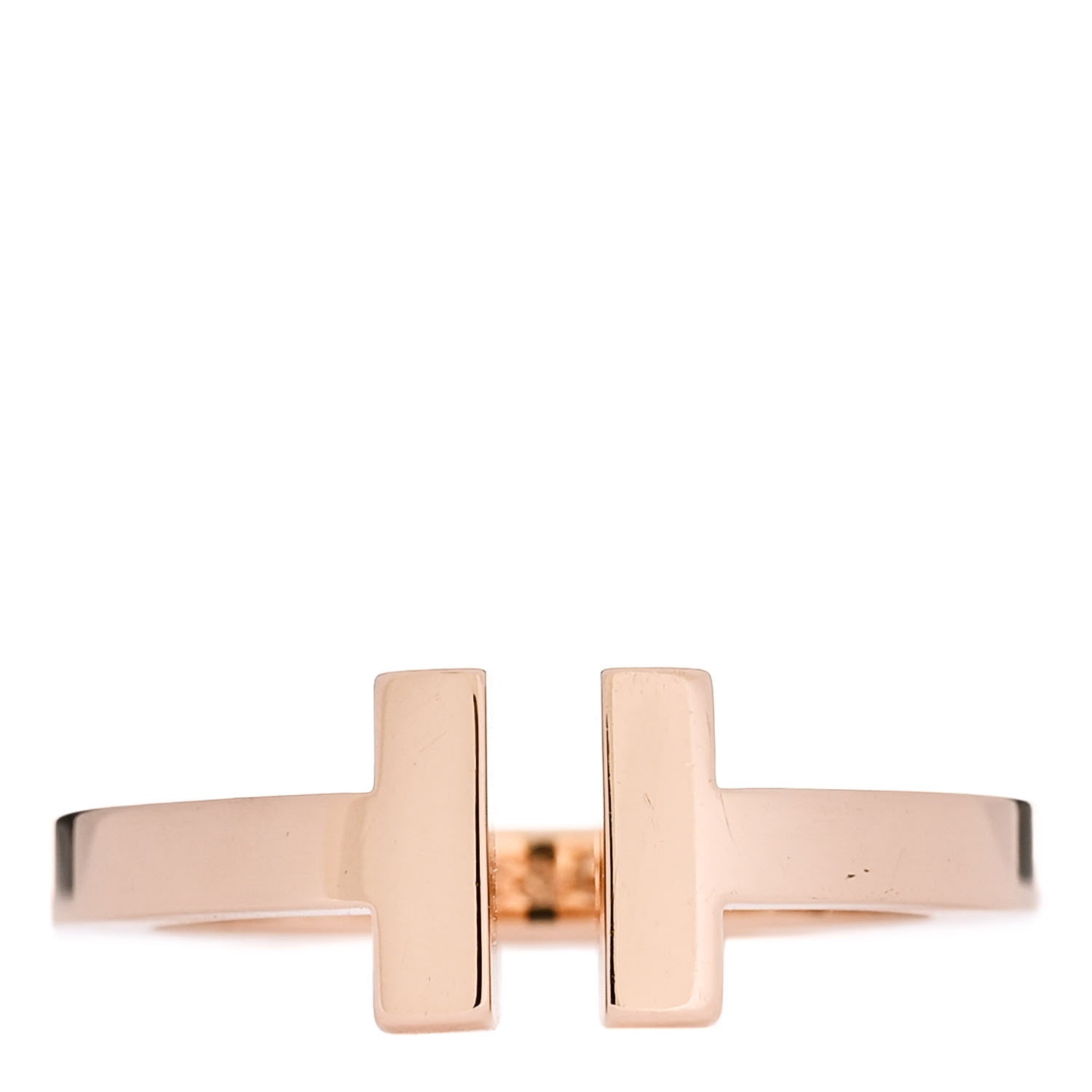 Tiffany 18K Rose Gold T Square Ring 53 6.5 1396624 – FASHIONPHILE