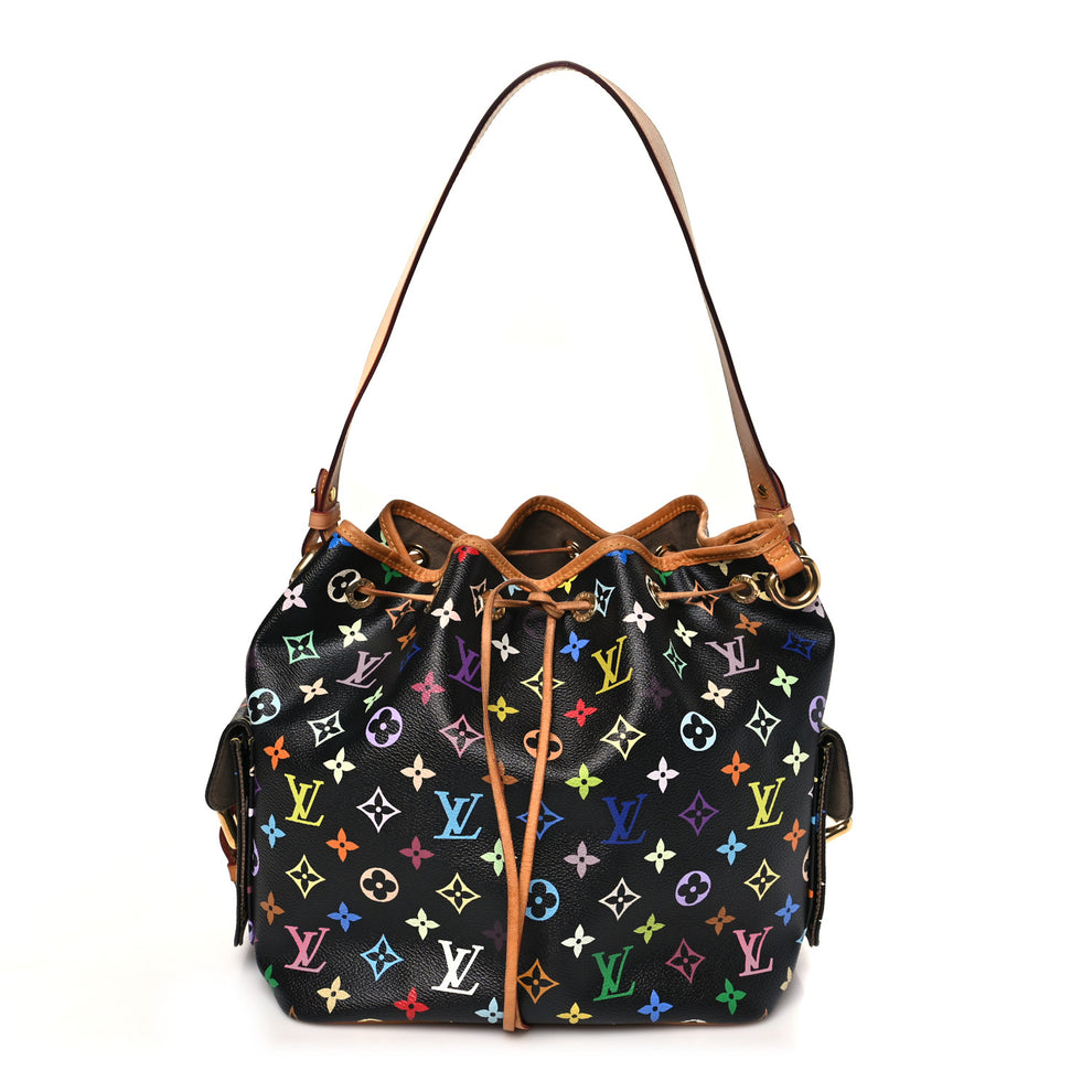 Louis Vuitton Monogram Multicolor Petit Noe Black 1794488 – FASHIONPHILE