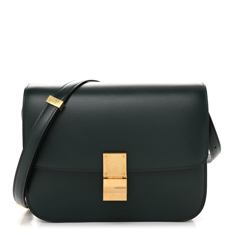 Celine Box Calfskin Medium Classic Box Flap Bag Amazone 1801877 ...