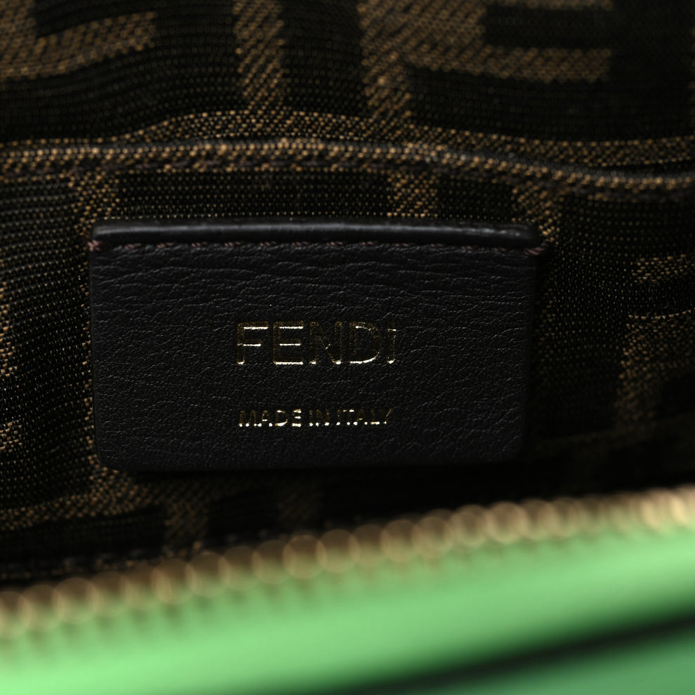 Fendi Vitello King Plexiglass Logo Embossed By The Way Top Handle ...