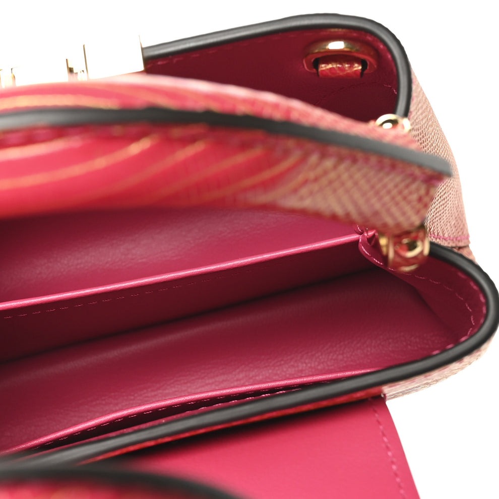 Louis Vuitton Metallic Lizard Capucines Mini Fuchsia Gold 1783086 ...