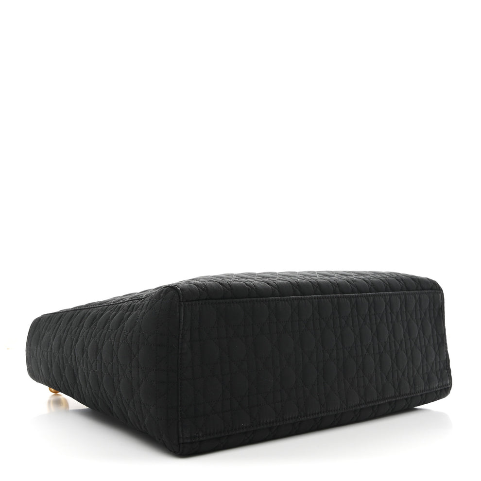 Christian Dior Nylon Cannage Large Lady Dior Black 1801051 – FASHIONPHILE