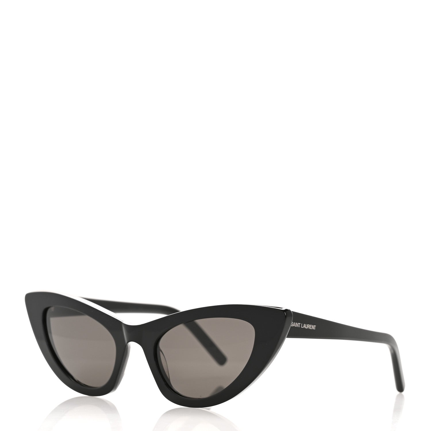 Saint Laurent Acetate Lily Tiger Cat Eye Sunglasses SL213 Black 1774100 ...