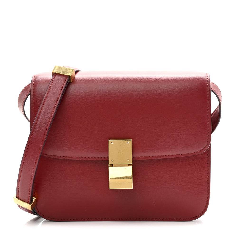 Celine Box Calfskin Teen Classic Box Flap Bag Red 1776946 – FASHIONPHILE