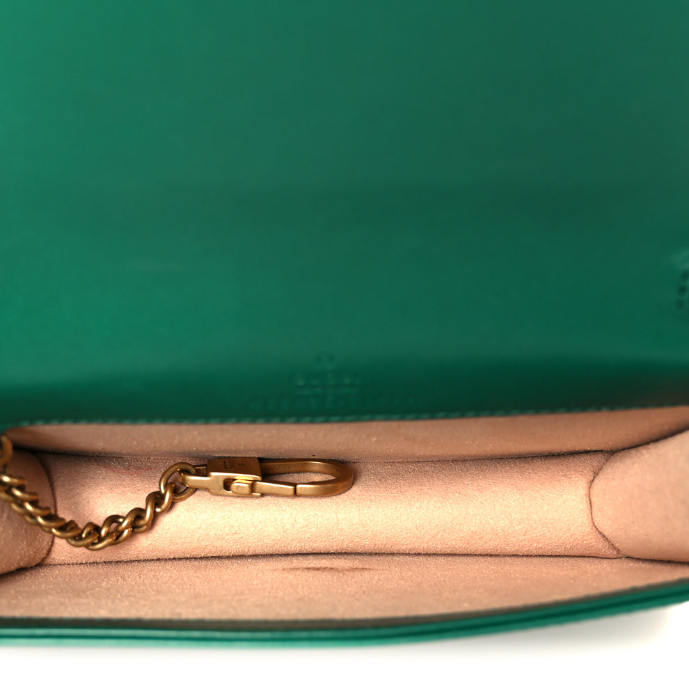 Gucci Calfskin Matelasse GG Marmont Mini Bag Emerald Green 1796284 ...