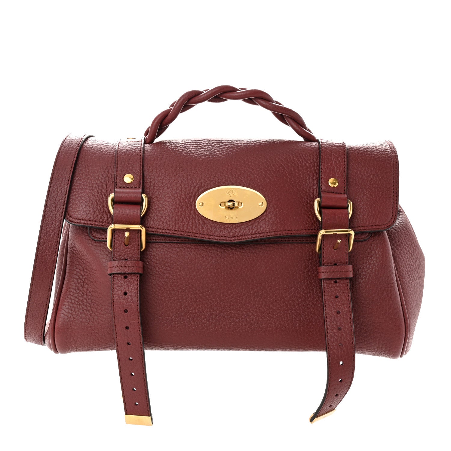 Mulberry Heavy Grain Medium Alexa Crimson 1298157 – FASHIONPHILE