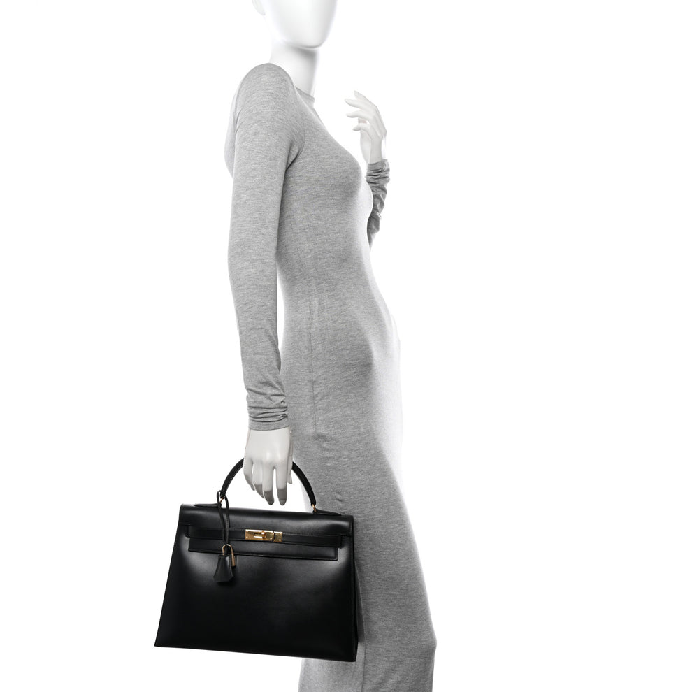 Hermes Box Kelly Sellier 32 Black 1517248 – FASHIONPHILE