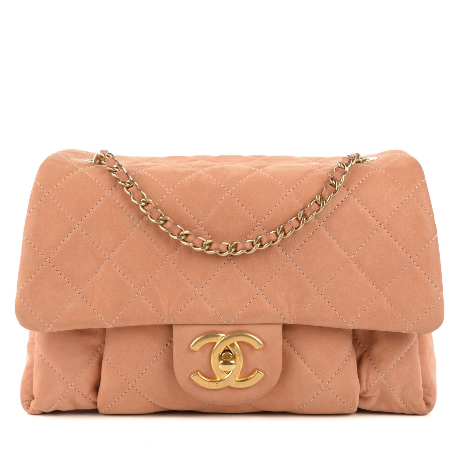Chanel Iridescent Calfskin Chic Quilt Small Flap Beige 117073 ...