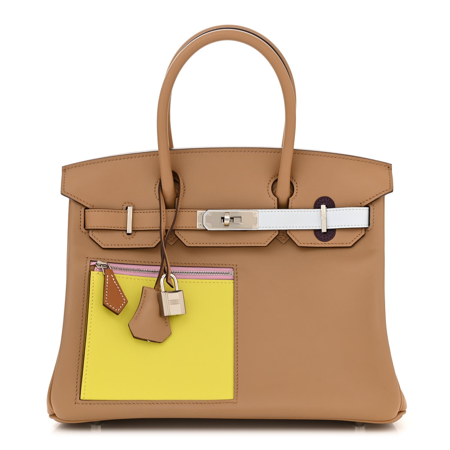 Hermes Swift Colormatic Birkin 30 Chai Lime Bleu Brume Cassis Nata ...