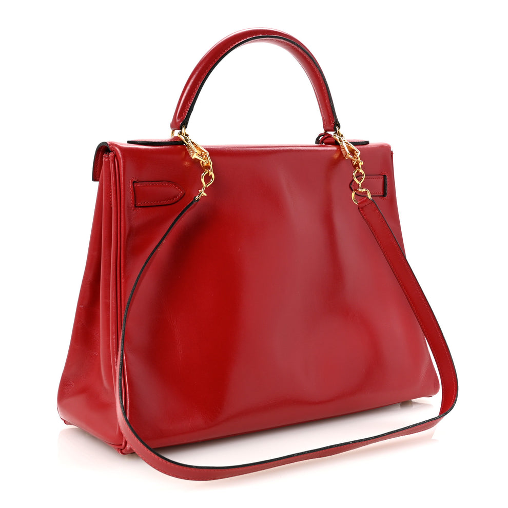 Hermes Box Kelly Retourne 32 Rouge Vif 1774323 – FASHIONPHILE