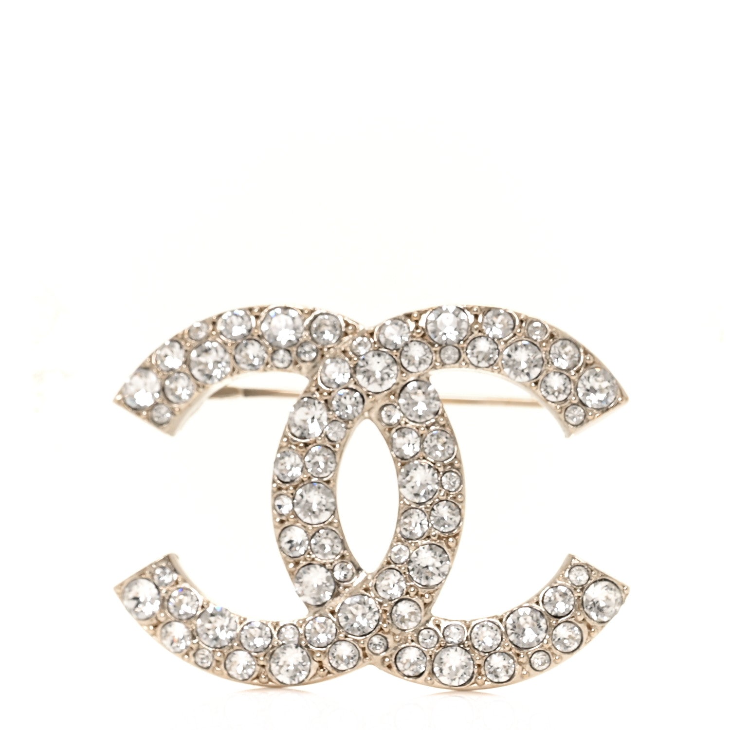 Chanel Crystal Palais Garnier CC Brooch Gold 1043141 – FASHIONPHILE