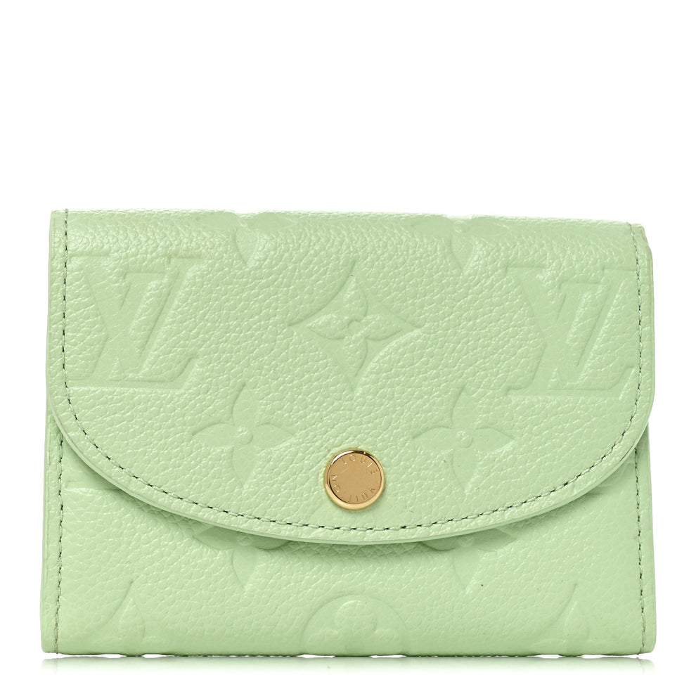 Louis Vuitton X TM Empreinte Monogram Rosalie Coin Purse Green Tea ...