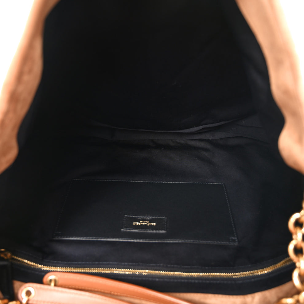 Saint Laurent Suede Matelasse Monogram Large Jamie 4.3 Snuff 1770469 ...