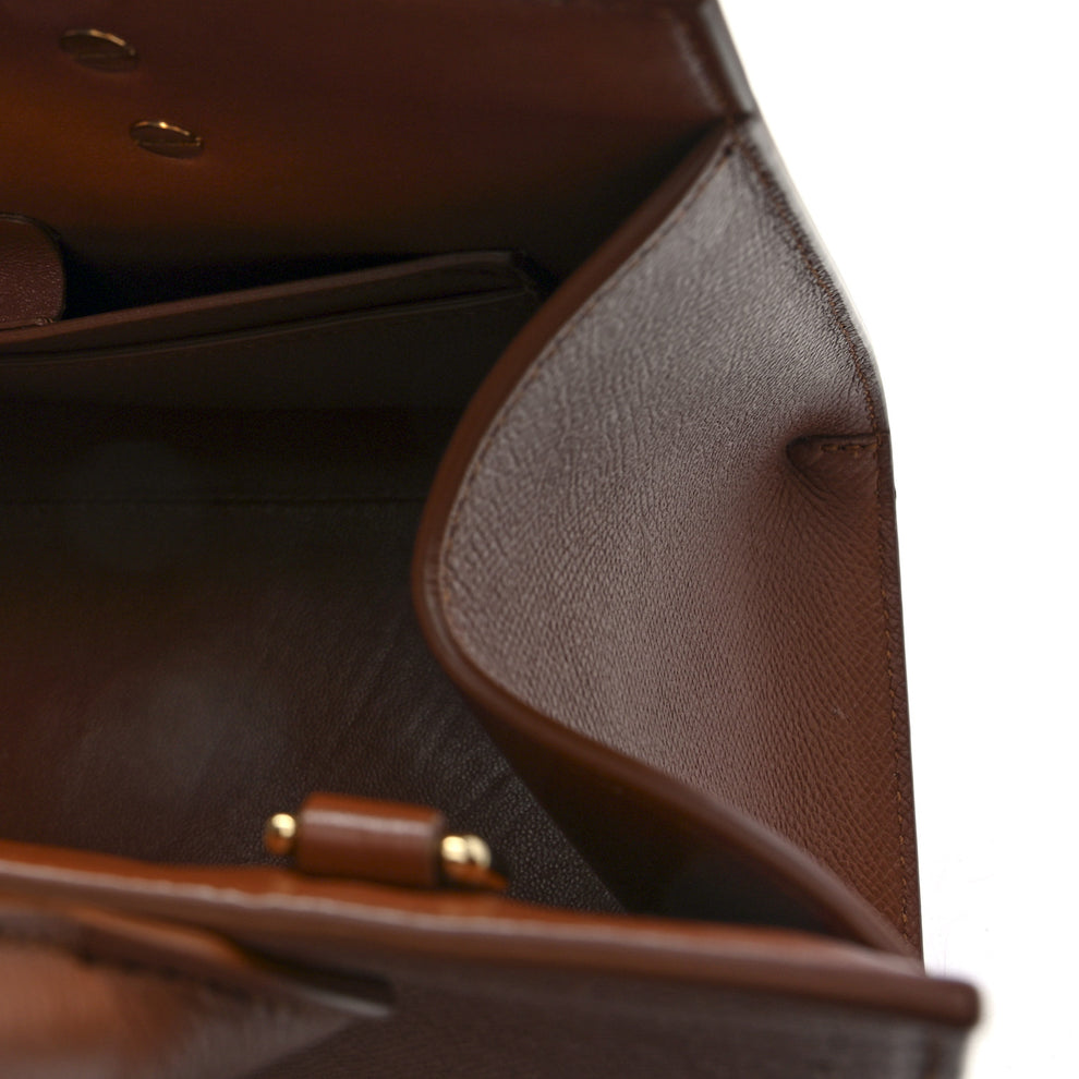 Salvatore Ferragamo Hammered Calfskin Small The Studio Box Bag New ...