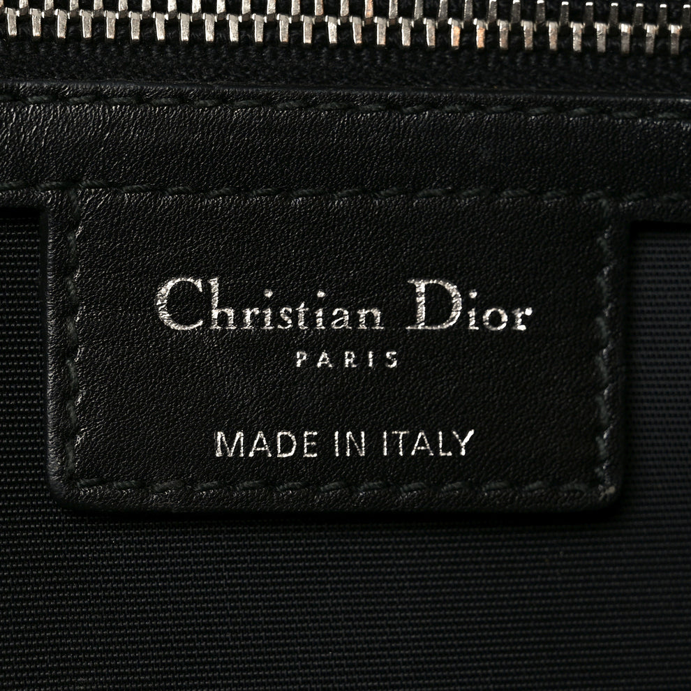 Christian Dior Coated Canvas Cannage Small Panarea Tote Black 1881494 ...