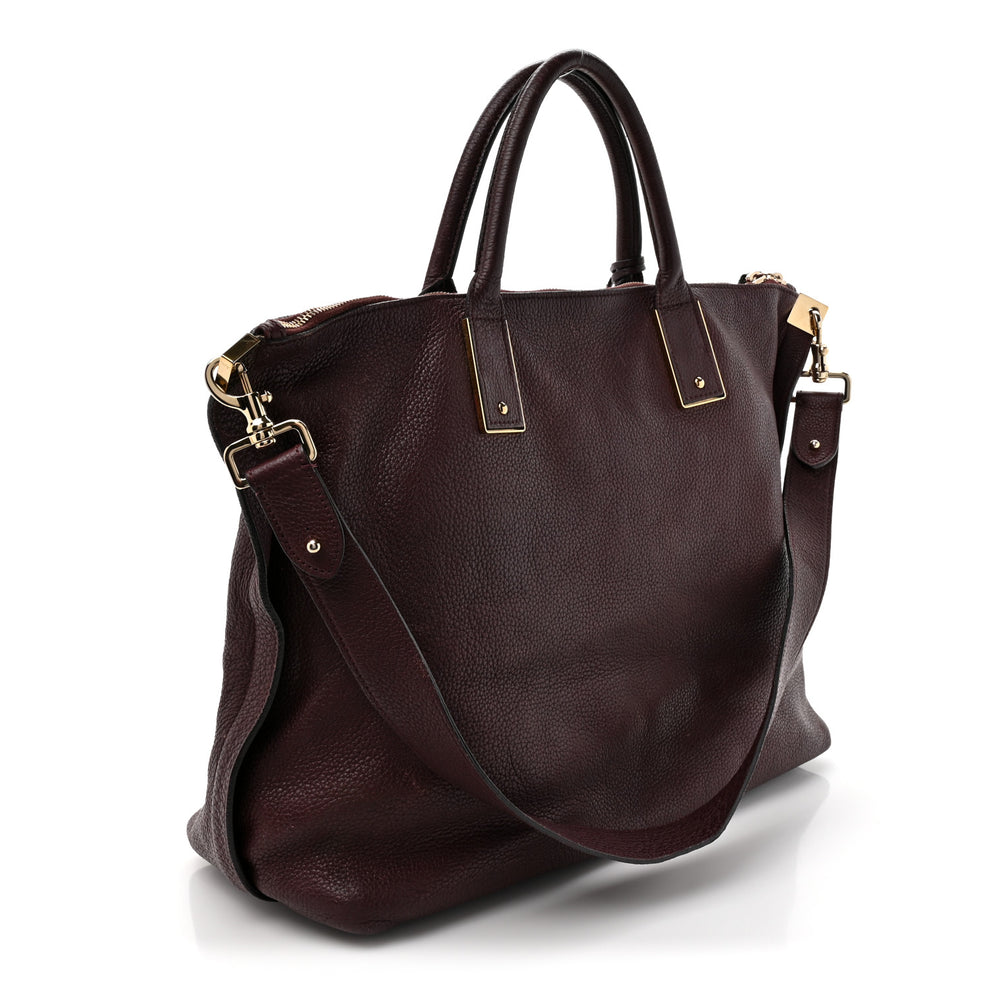 Mulberry Classic Grained Calfskin Alice Satchel Oxblood 1801072 ...