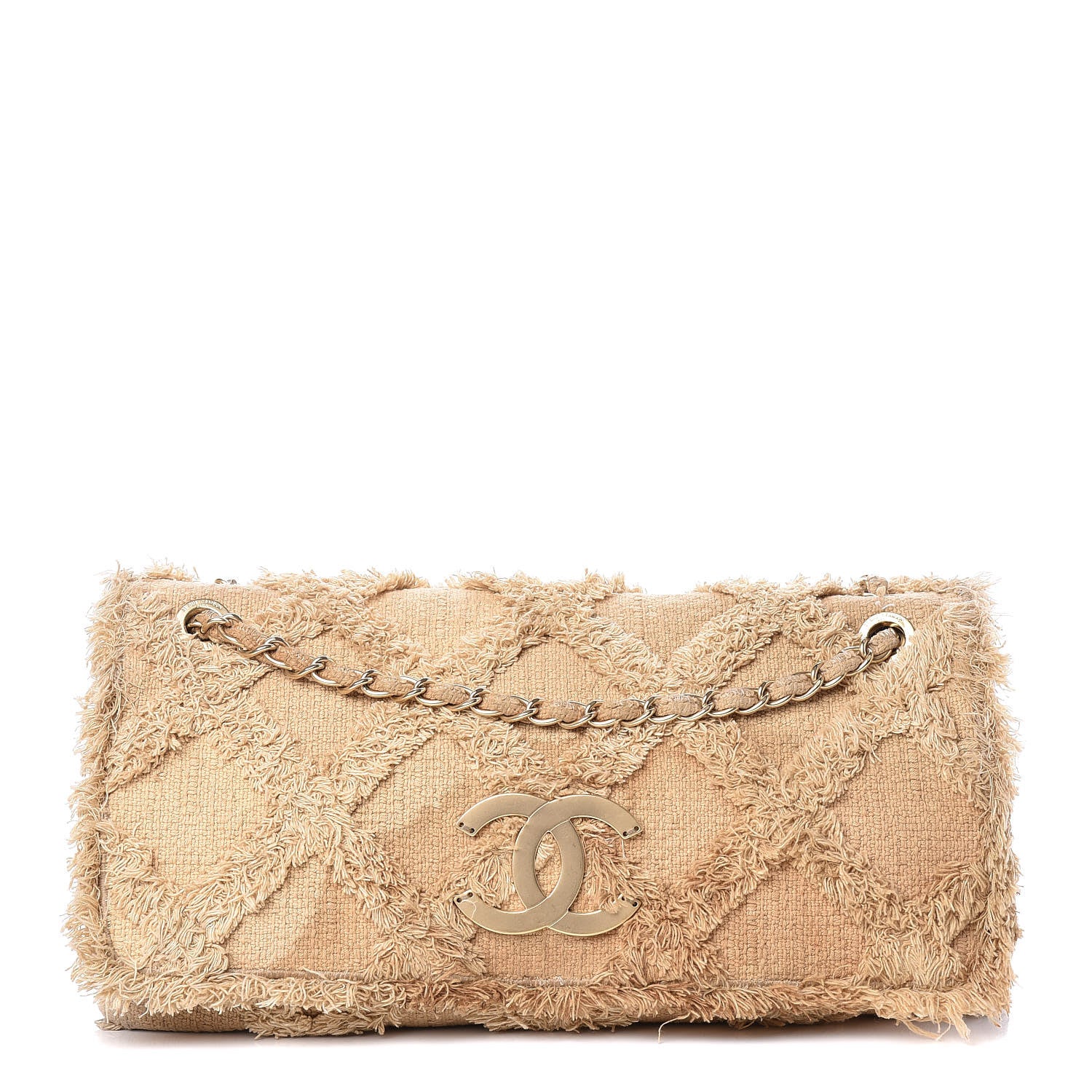Chanel Tweed Nature Flap Dark Beige 409190 – FASHIONPHILE
