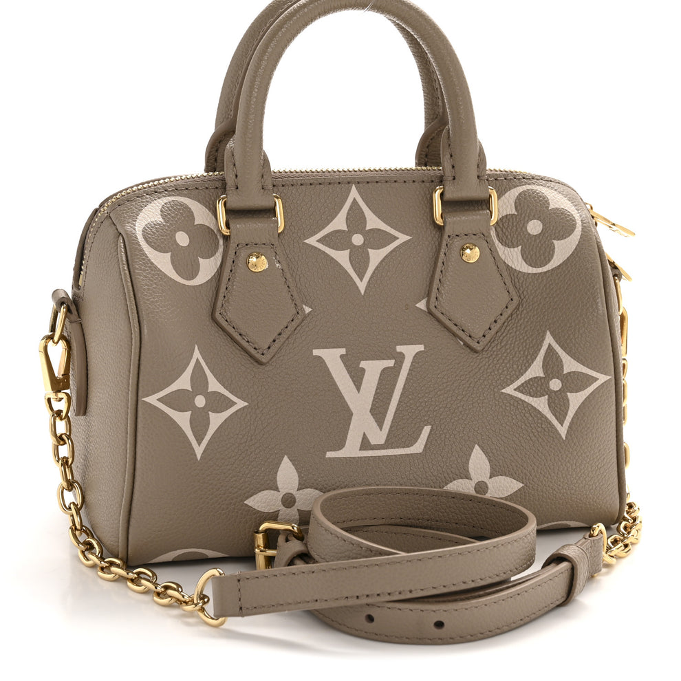 Louis Vuitton Empreinte Monogram Giant Speedy Bandouliere 20 Creme ...