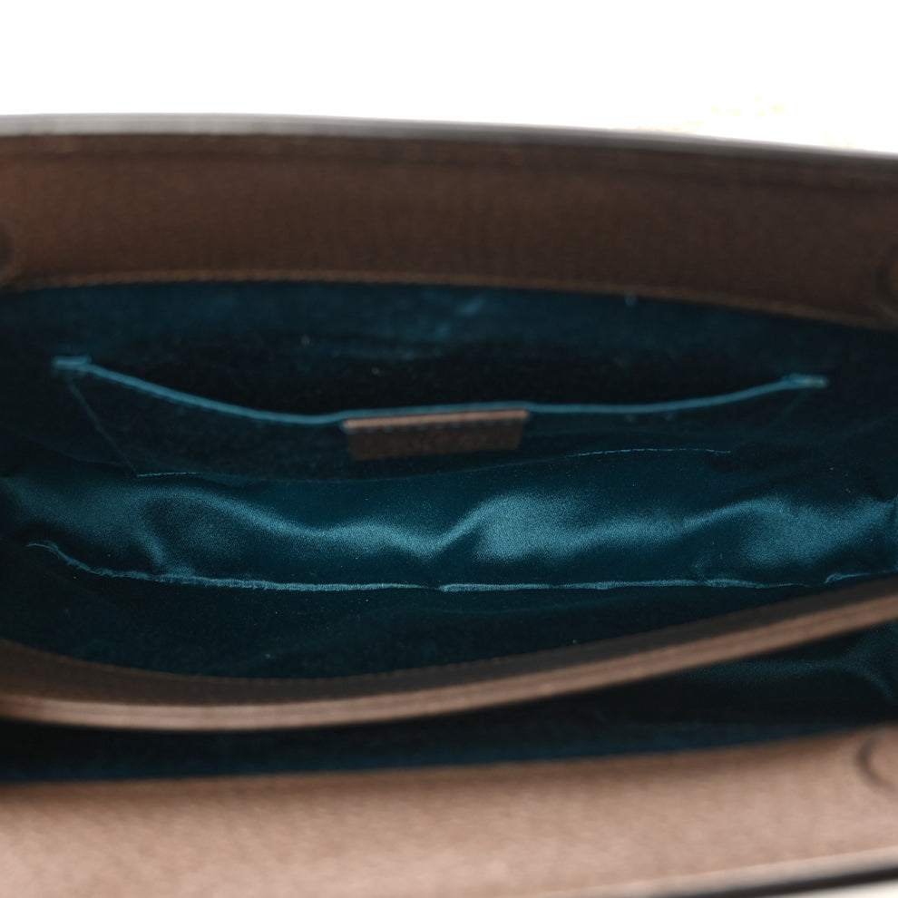 Gucci GG Supreme Monogram Web Small Ophidia Chain Shoulder Bag Brown ...