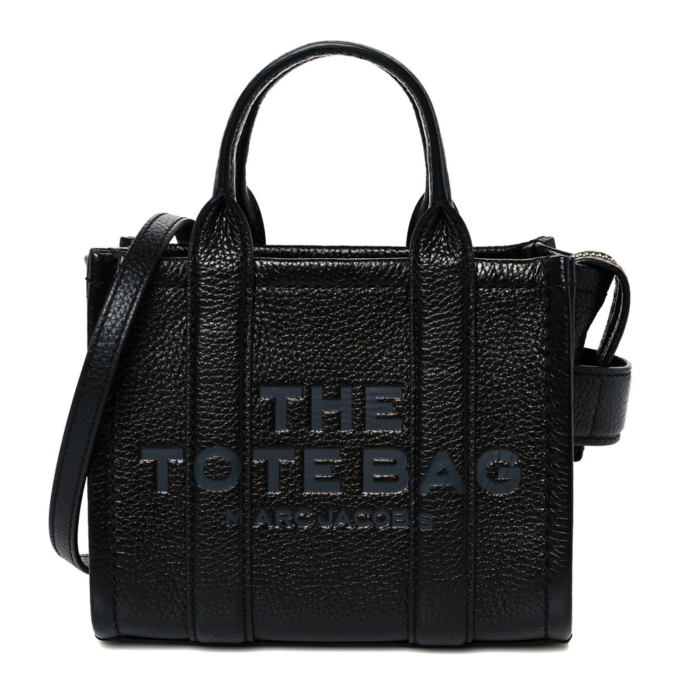 Marc Jacobs Grained Calfskin Micro The Tote Bag Black 1793317 ...