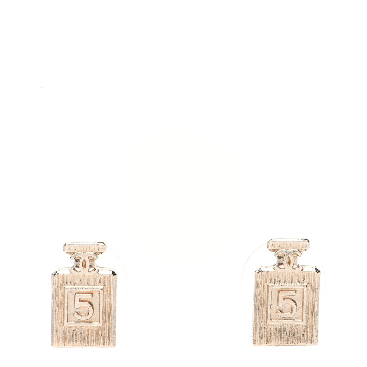 Chanel Coco No 5 Perfume Bottle Earrings Gold 684342 – FASHIONPHILE