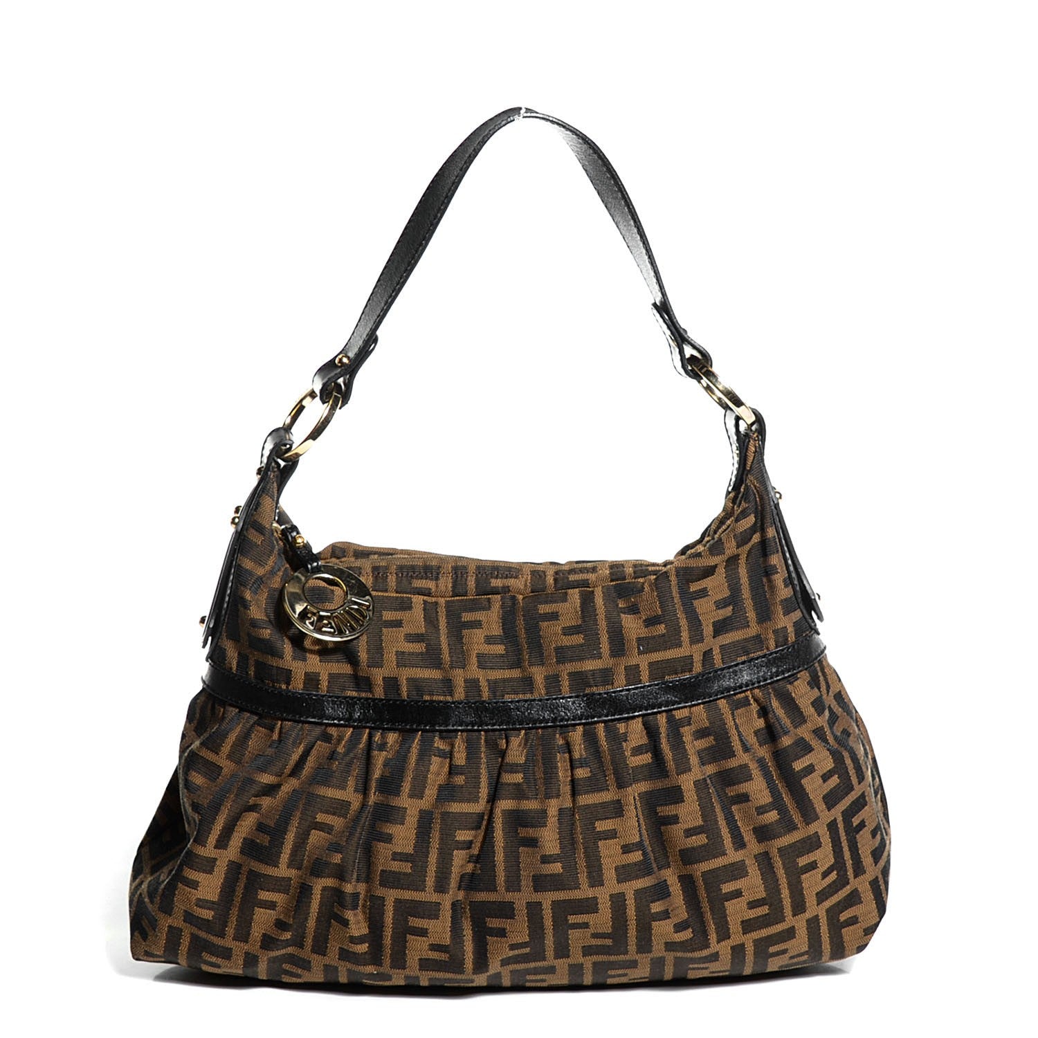 Fendi Zucca Cuoio Lucido Chef Hobo Tobacco Moro 102764 – FASHIONPHILE