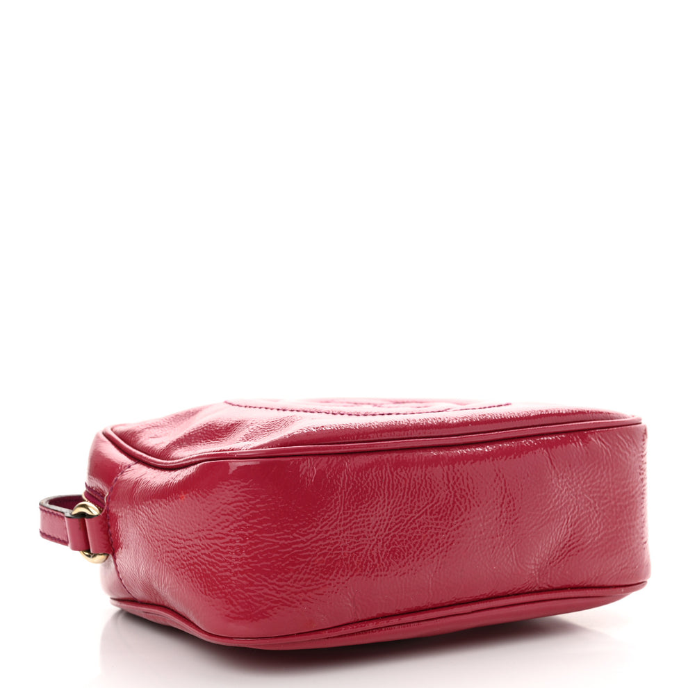 Gucci Soft Patent Small Soho Disco Bag Bright Bougainvillea 1799544 ...