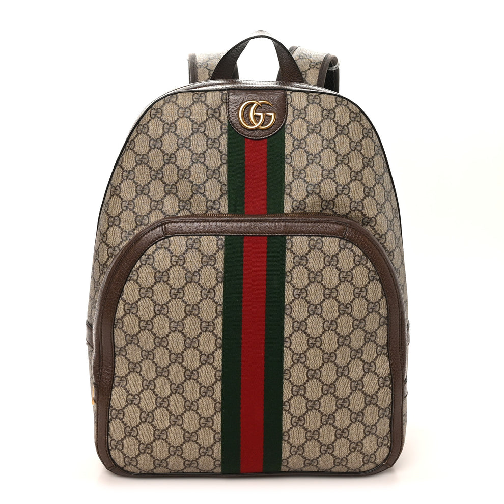 Gucci GG Supreme Monogram Medium Ophidia Day Backpack Brown 1865555 ...