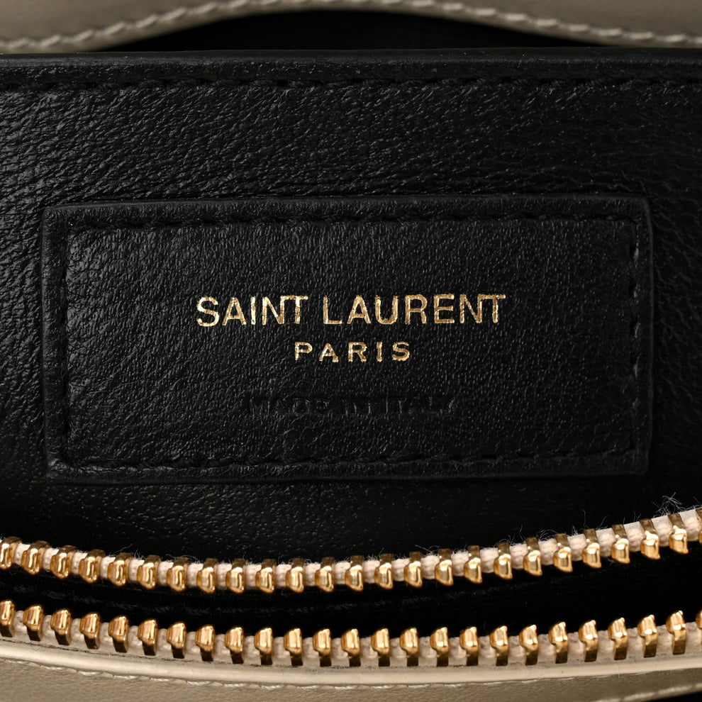 Saint Laurent Calfskin Y Quilted Monogram Small Loulou Chain Satchel ...