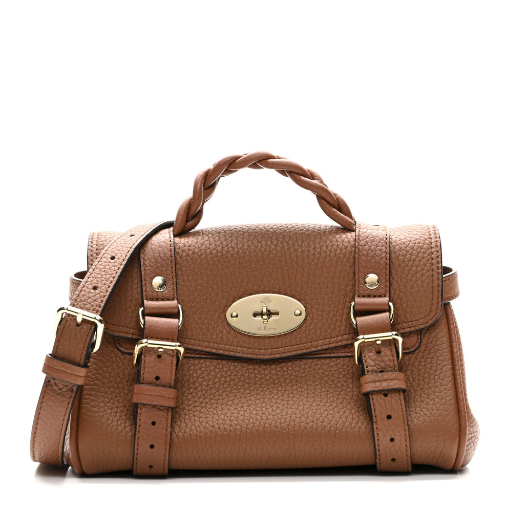 Mulberry Heavy Grain Mini Alexa Chestnut 1772789 – FASHIONPHILE