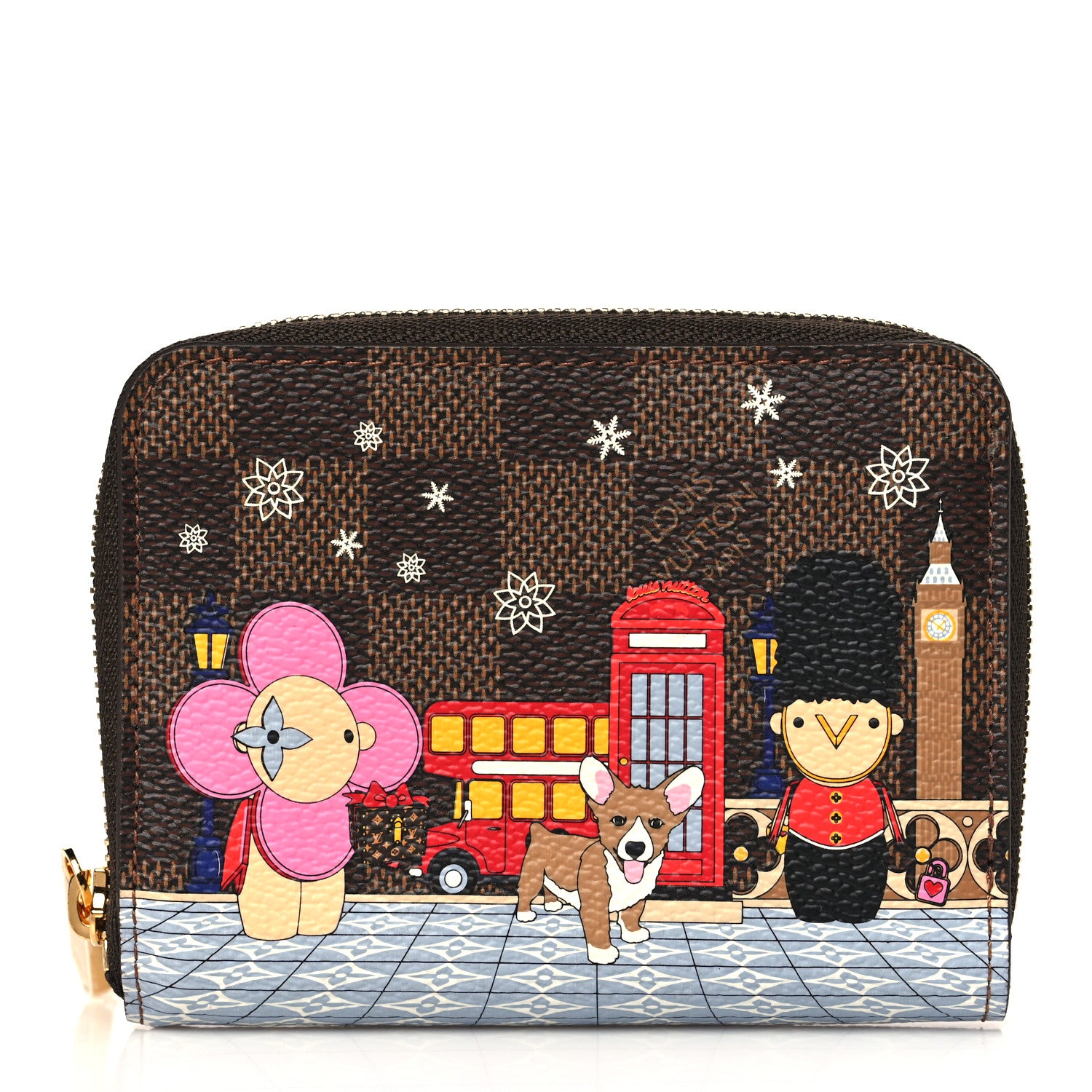 Louis Vuitton Damier Ebene 2021 Christmas Animation London Zippy Coin ...