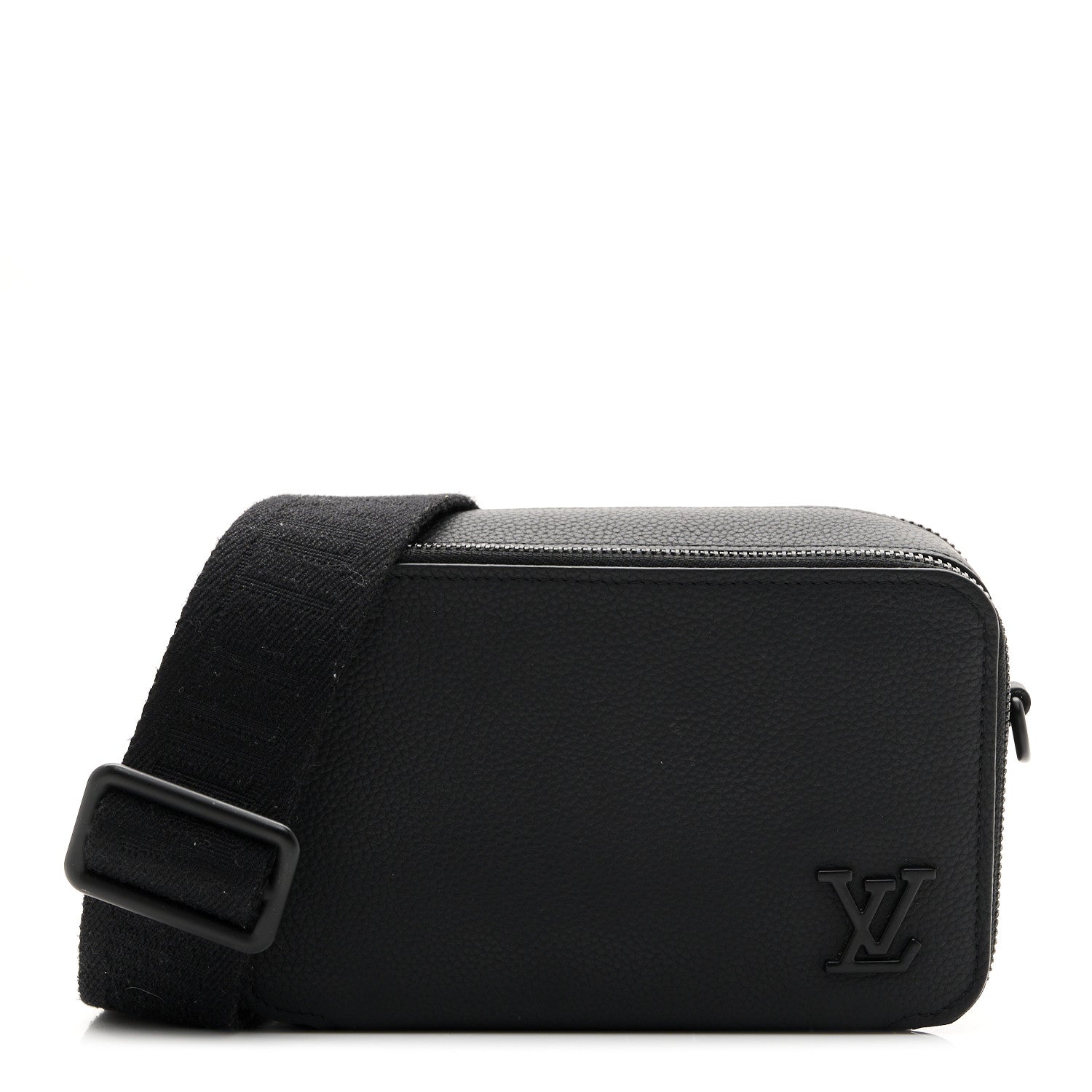 Louis Vuitton Calfskin Aerogram Alpha Wearable Wallet Black 1772561 ...