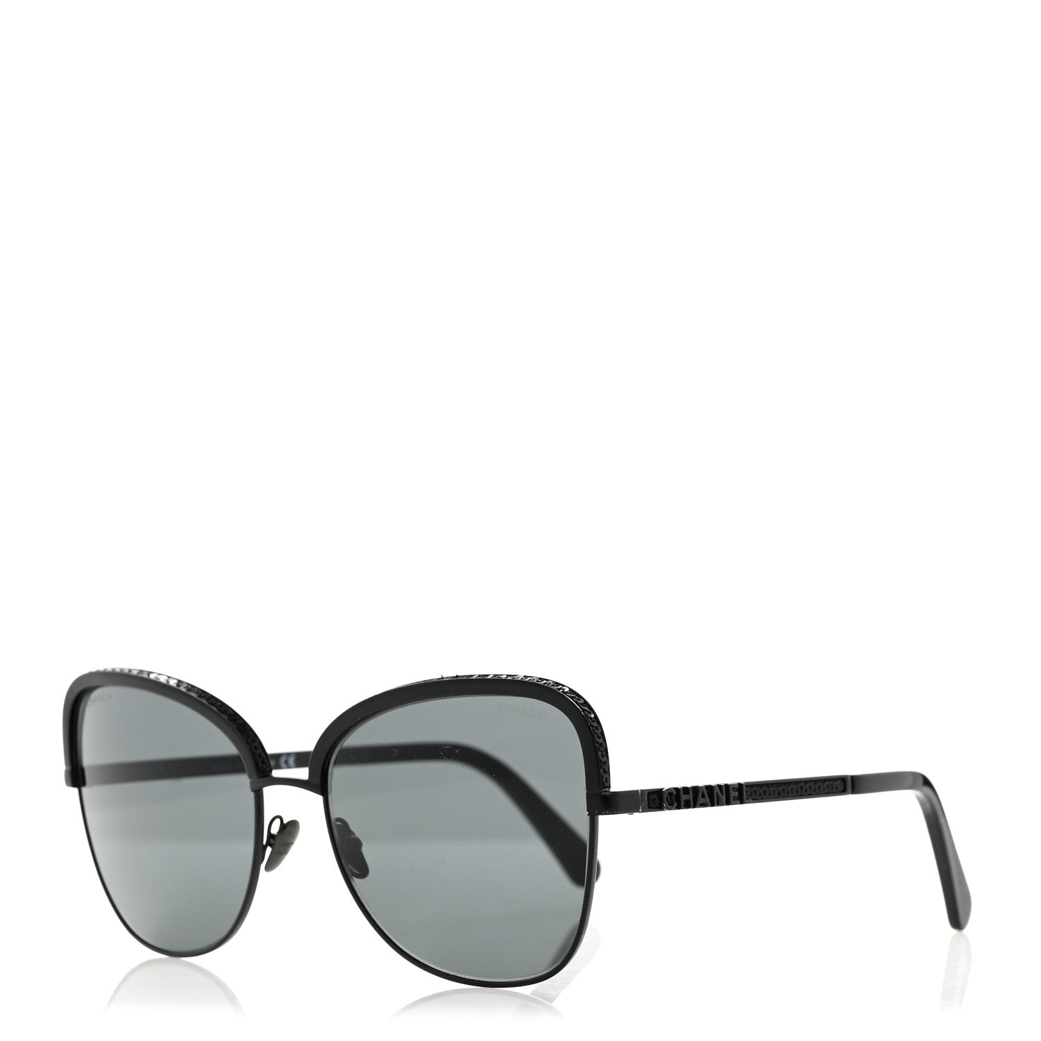 Chanel Square Frame Sequin Sunglasses 4270 Black 1675939 – FASHIONPHILE