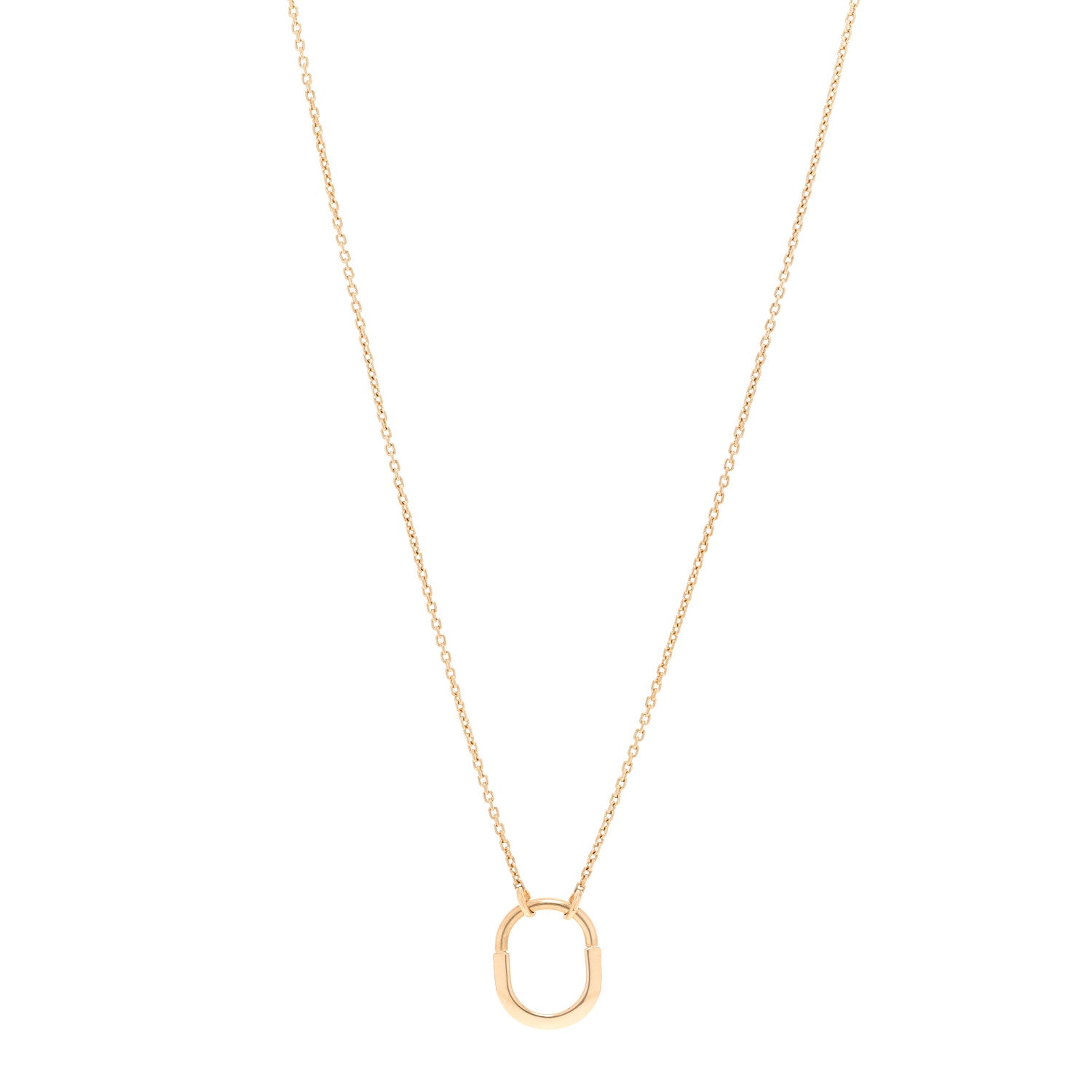 Tiffany 18K Yellow Gold Small Lock Pendant Necklace 1789888 – FASHIONPHILE
