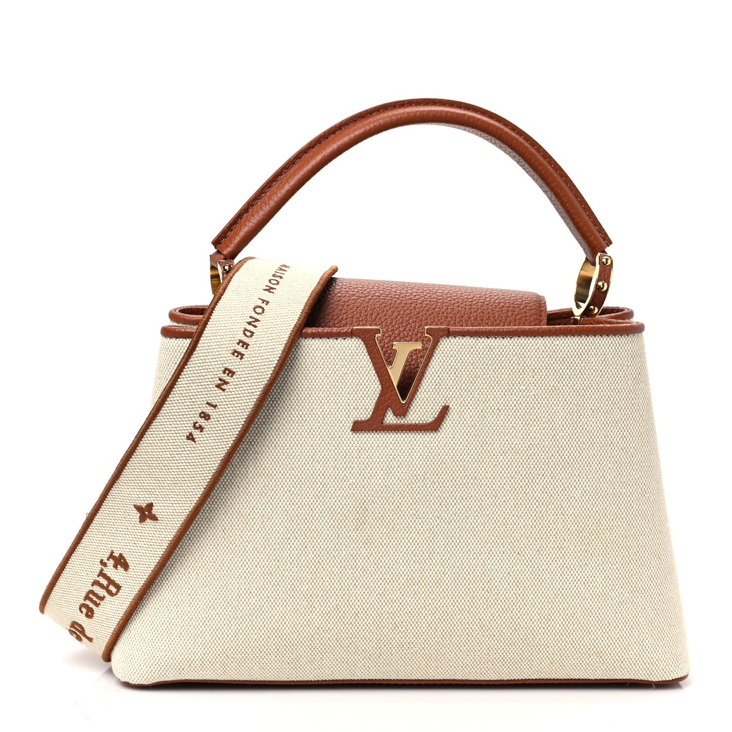 Louis Vuitton Canvas Taurillon Capucines MM Caramel 1220951 – FASHIONPHILE