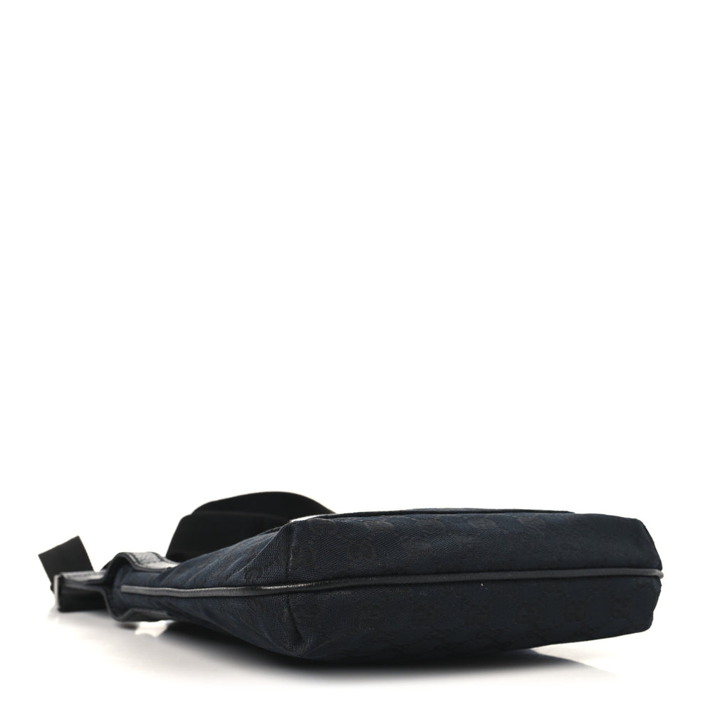 Gucci Monogram Flat Messenger Bag Black 1847471 – FASHIONPHILE