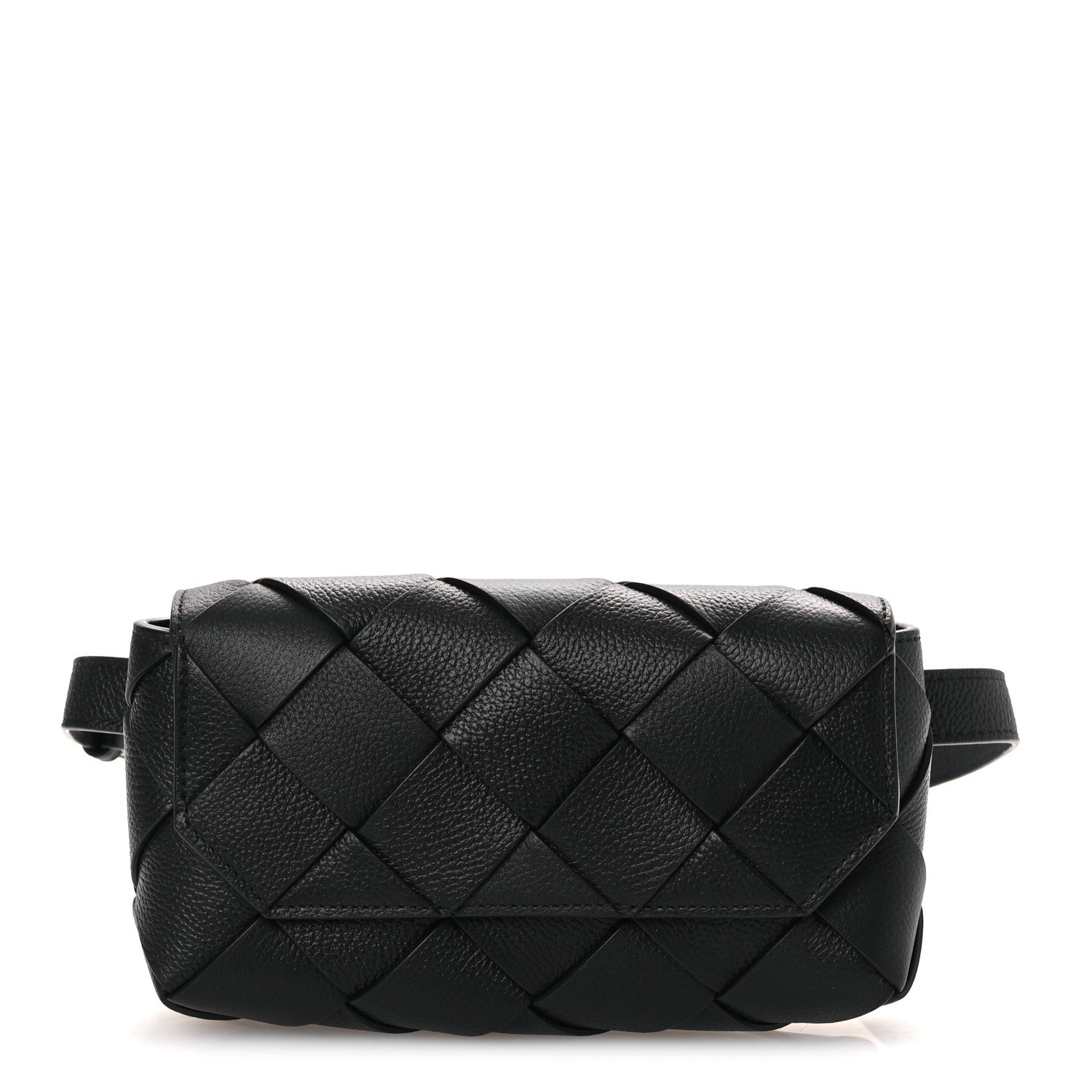 Bottega Veneta Calfskin Intreccio Diago Belt Bag Black 1771939 ...