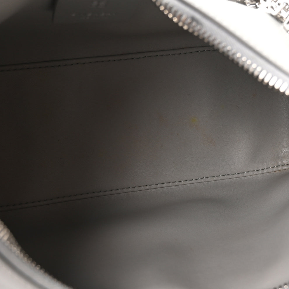 Givenchy Smooth Calfskin Small Moon Cut Out Shoulder Bag Grey 1790417 ...