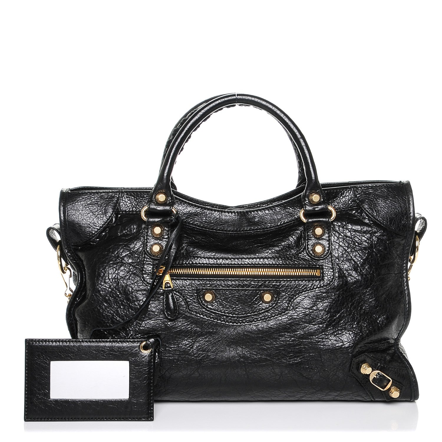 Balenciaga Agneau Giant 12 Gold Hardware City Black 189727 – FASHIONPHILE