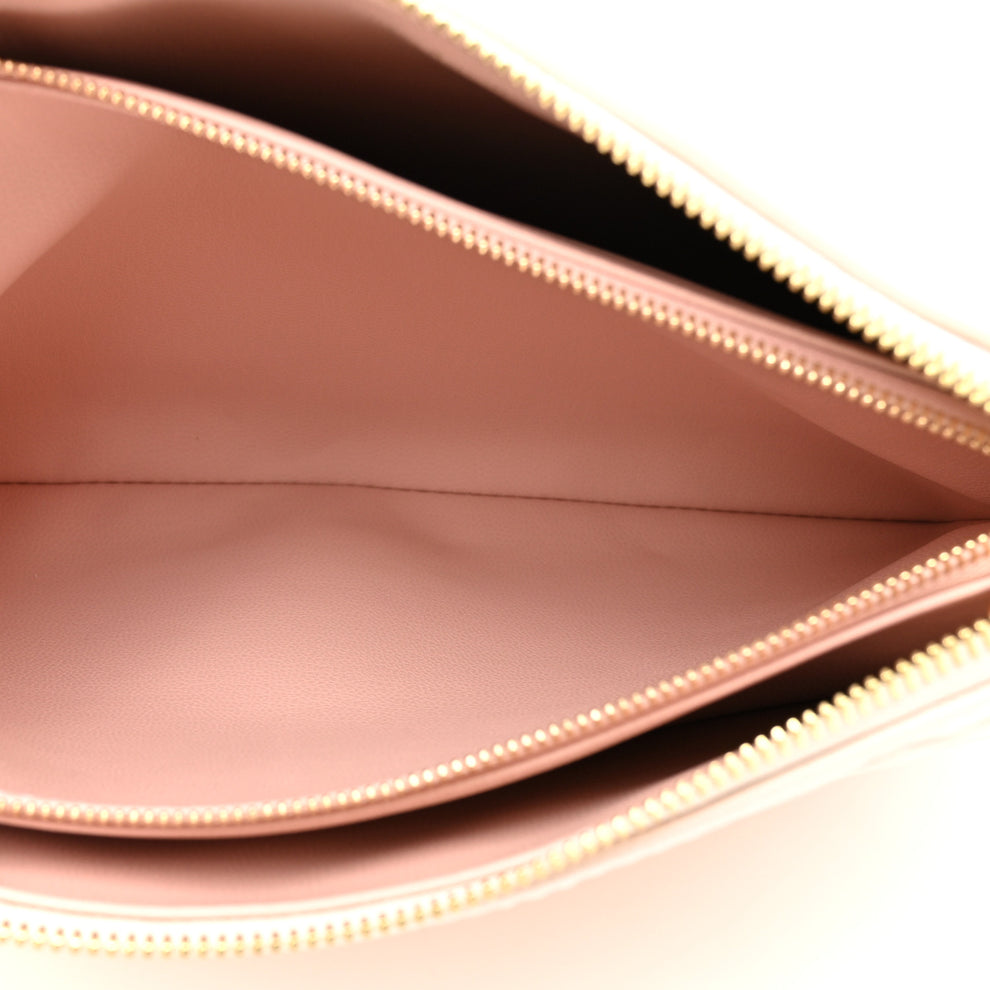 Louis Vuitton Pearlescent Lambskin Embossed Monogram Coussin PM Beige ...