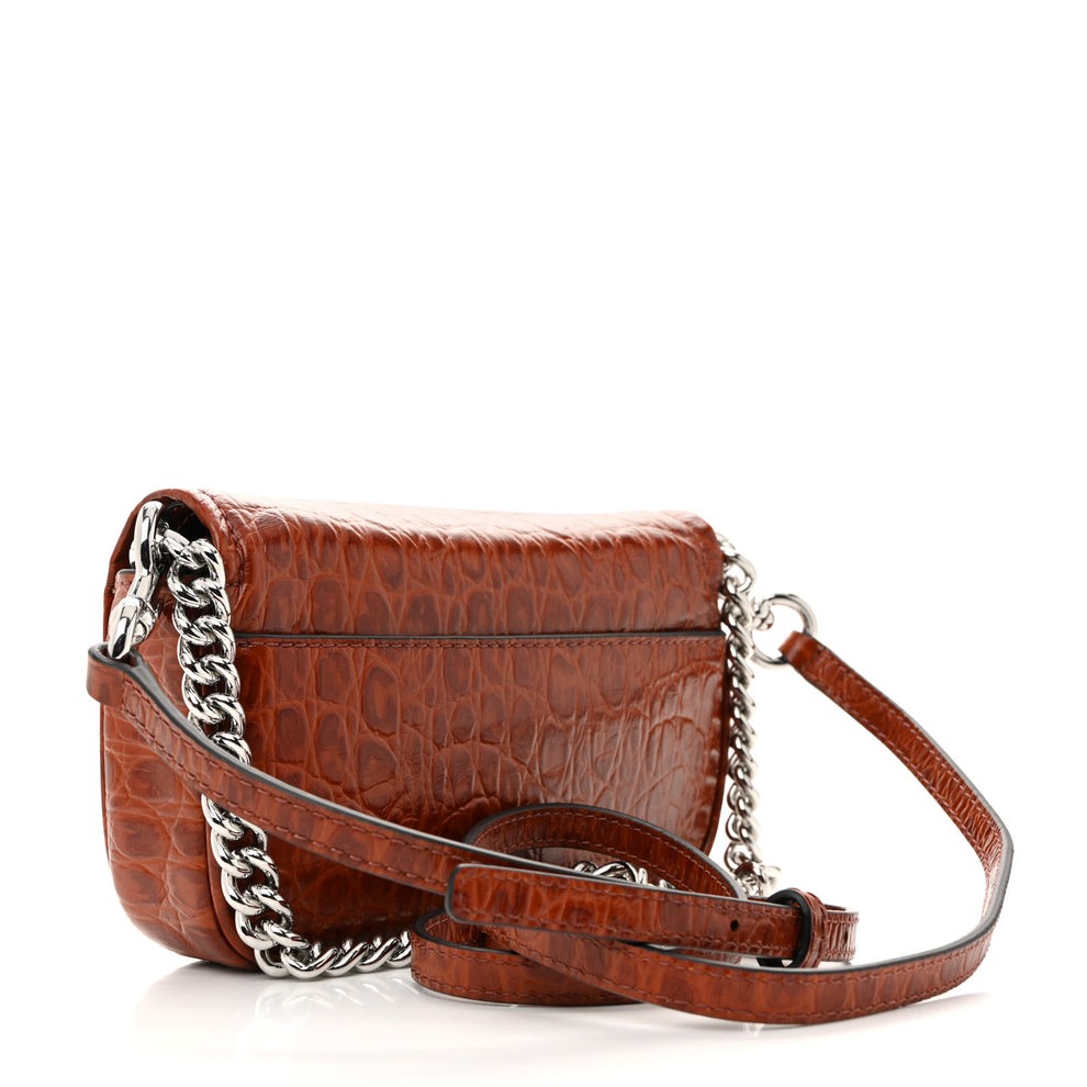 Marc Jacobs Calfskin Crocodile Embossed Mini The J Marc Shoulder Bag ...