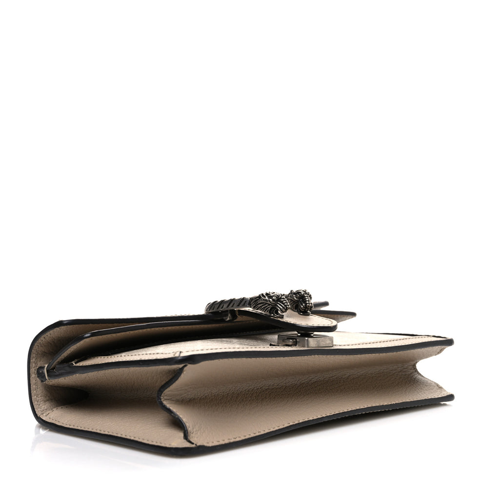 Gucci GG Supreme Monogram Textured Dollar Calfskin Small Rectangular ...