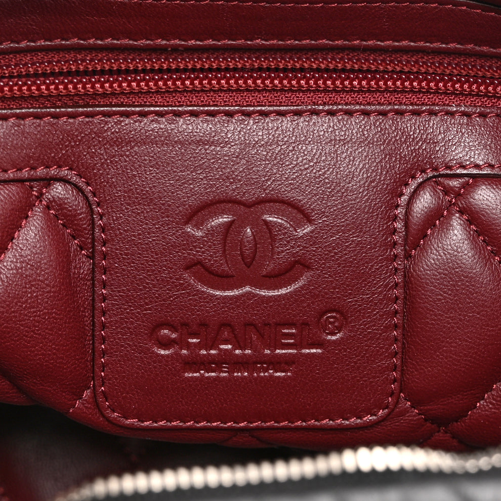 Chanel Lambskin Quilted Medium Coco Cocoon Reversible Tote Black ...