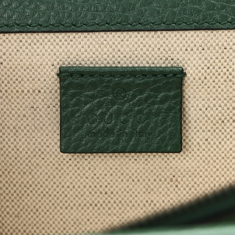 Gucci Dollar Calfskin Crystal Small Dionysus Shoulder Bag Emerald ...