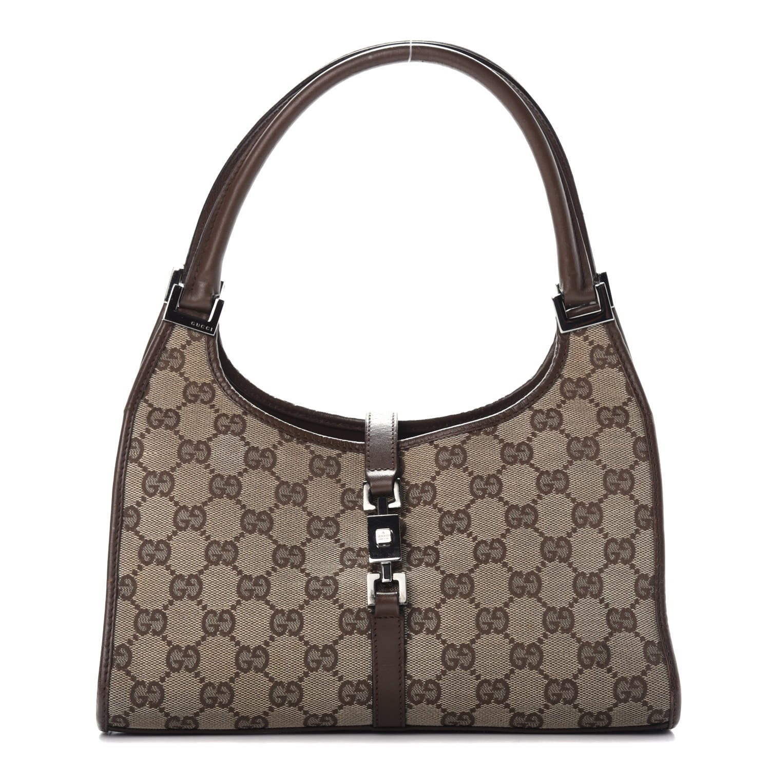 Gucci Monogram Small Bardot Bag Dark Brown 624972 – FASHIONPHILE