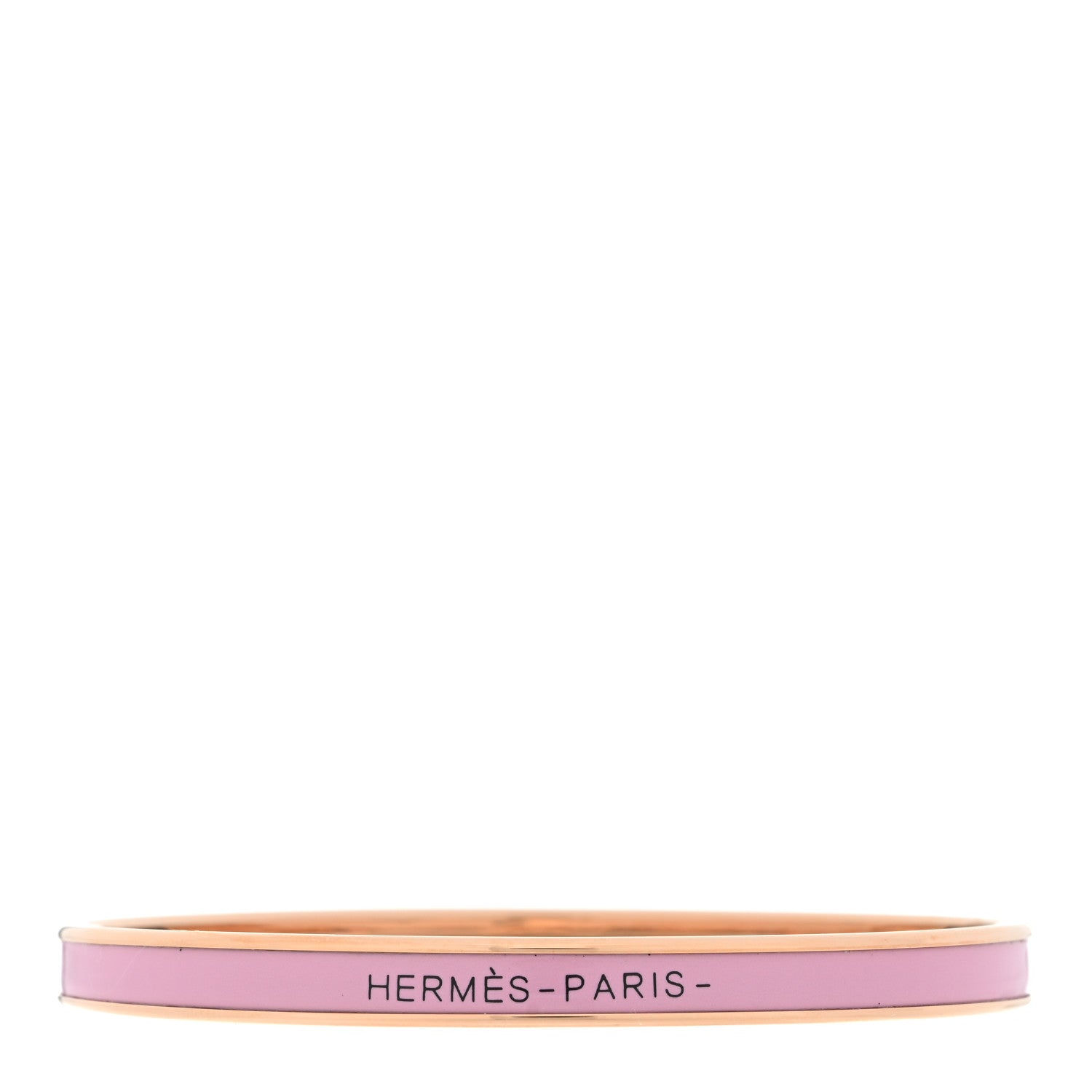 Hermes Enamel Uni Bangle 65 Rose Dragee 1335063 – FASHIONPHILE